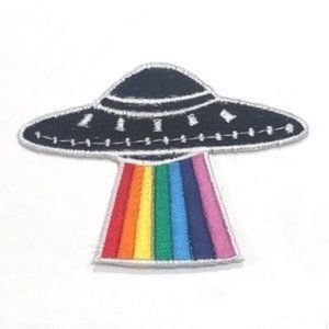 Accessories | Ufo Patch Iron On Alien Rainbow Diy Spaceship | Poshmark